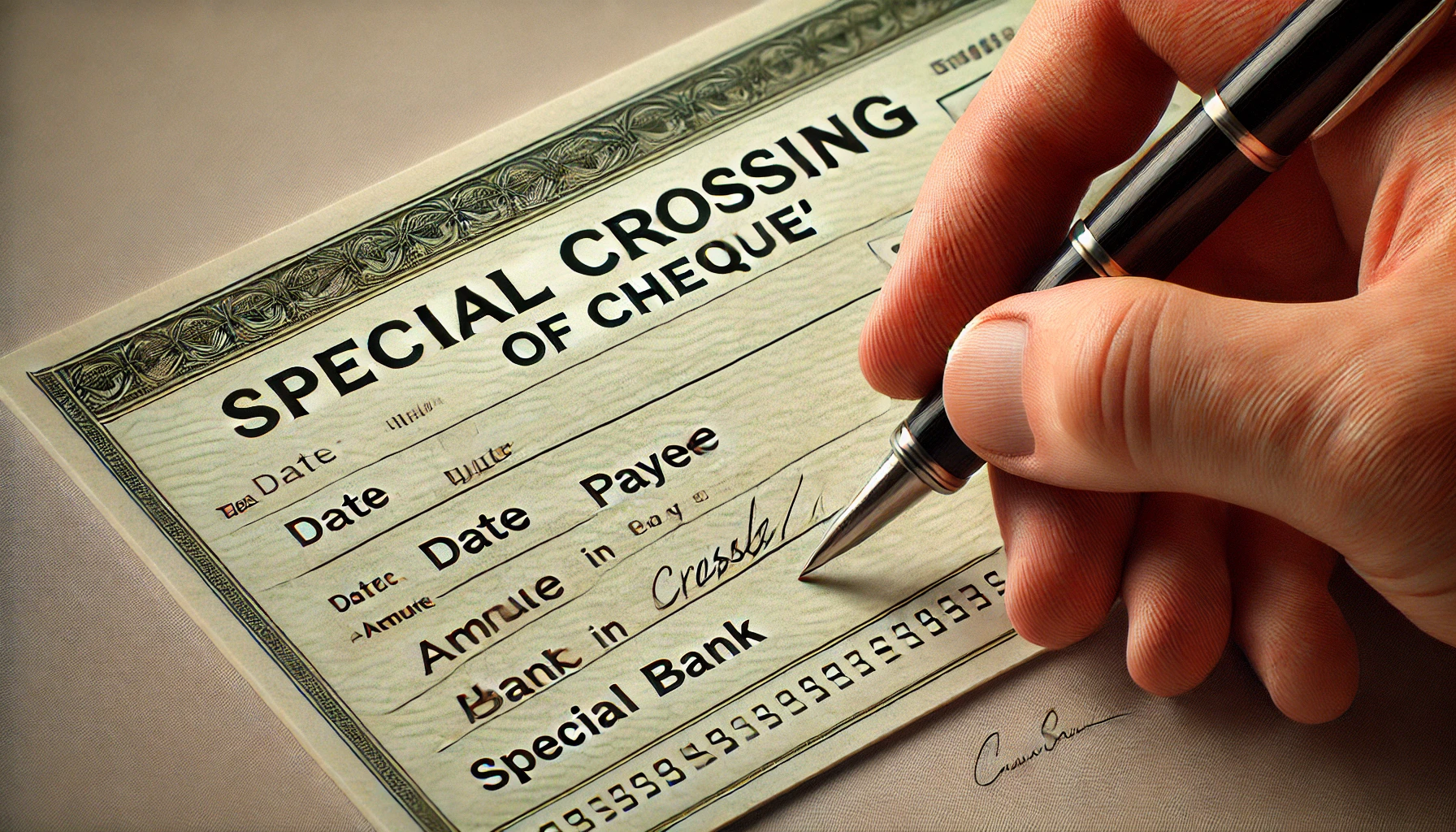 Special Crossing Cheque: Features & How is This Done?