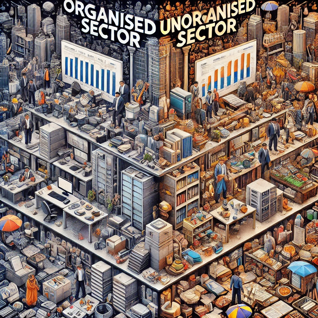 Difference between Organised and Unorganised Sector Class 10 Difference between Organised and Unorganised Sector Class 10