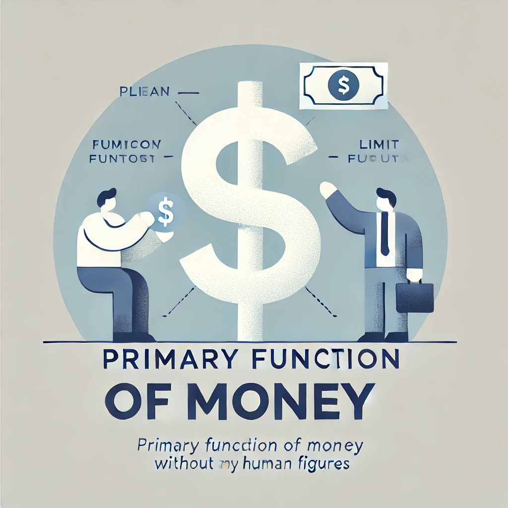 Primary Function of Money: Medium of Exchange & Store of Value Primary Function of Money: Medium of Exchange & Store of Value