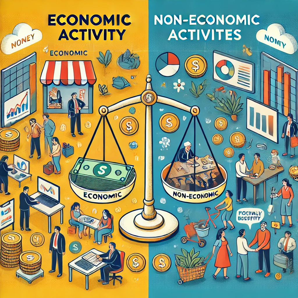 Difference Between Economic & Non-Economic Activities: Characteristics