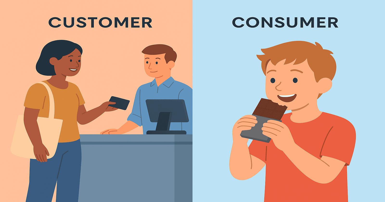 Difference Between Customer and Consumer: Meaning, Roles, and Examples