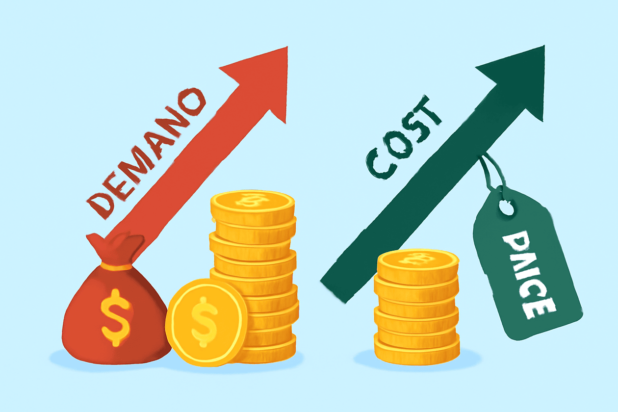 What is Difference between Demand Pull and Cost Push Inflation?