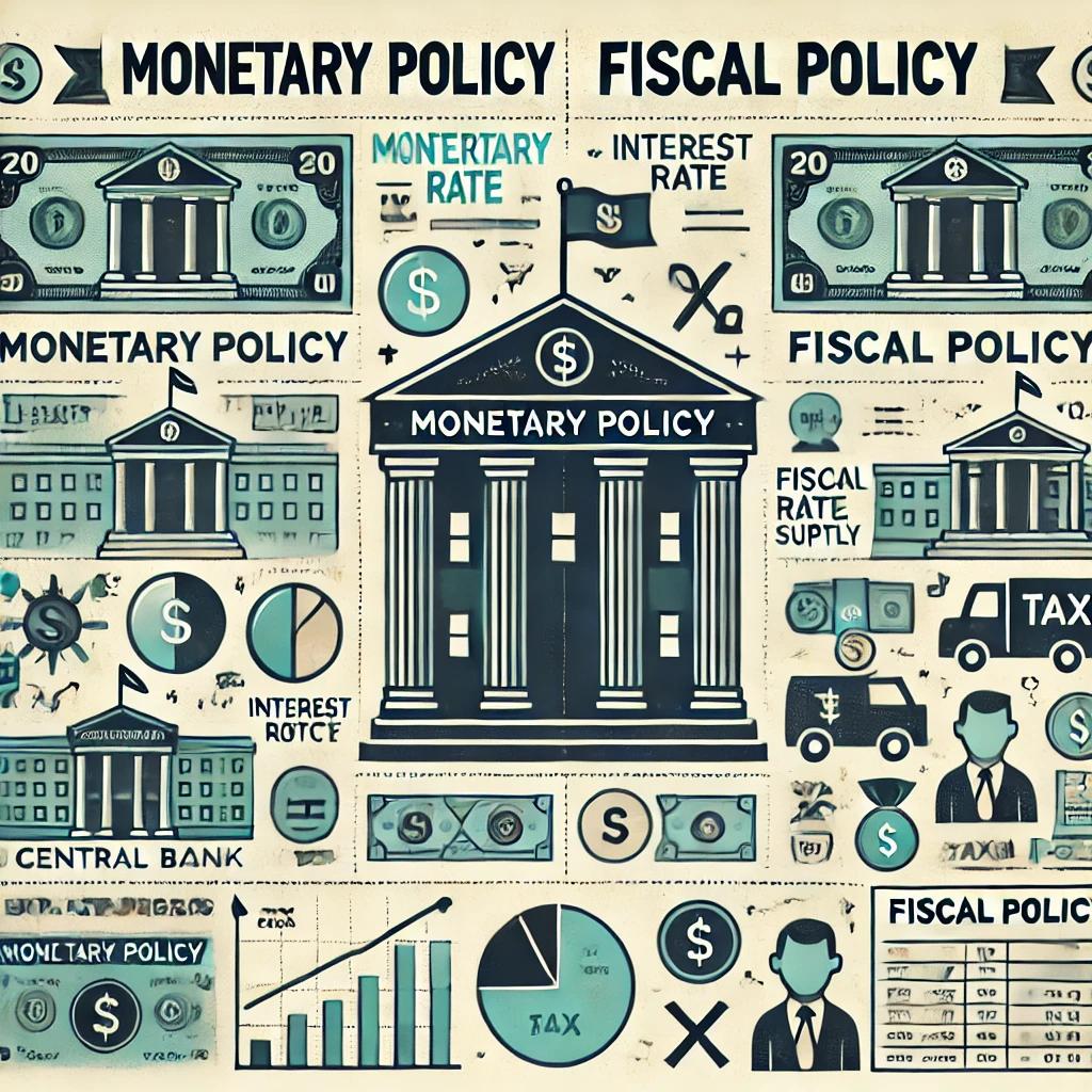 Difference Between Monetary Policy and Fiscal Policy