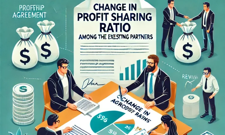 Change in Profit Sharing Ratio Among the Existing Partners