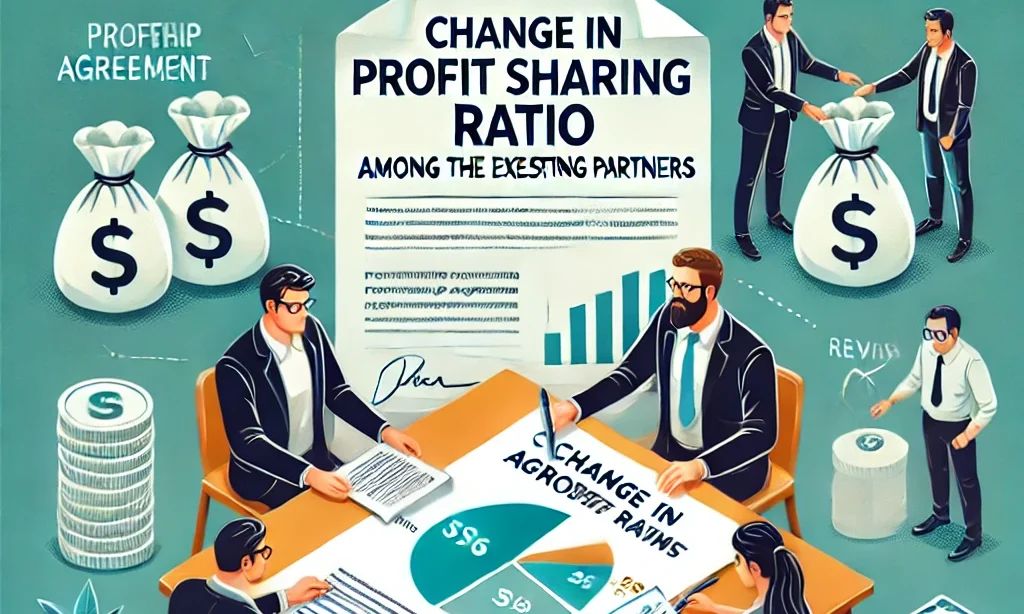 Change in Profit Sharing Ratio Among the Existing Partners