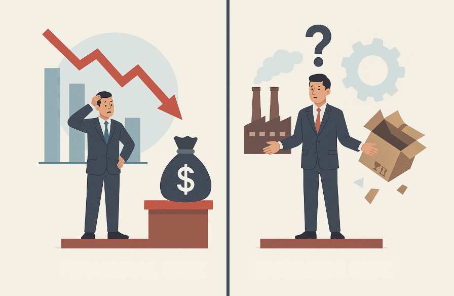 What is Difference Between Business Risk and Financial Risk?