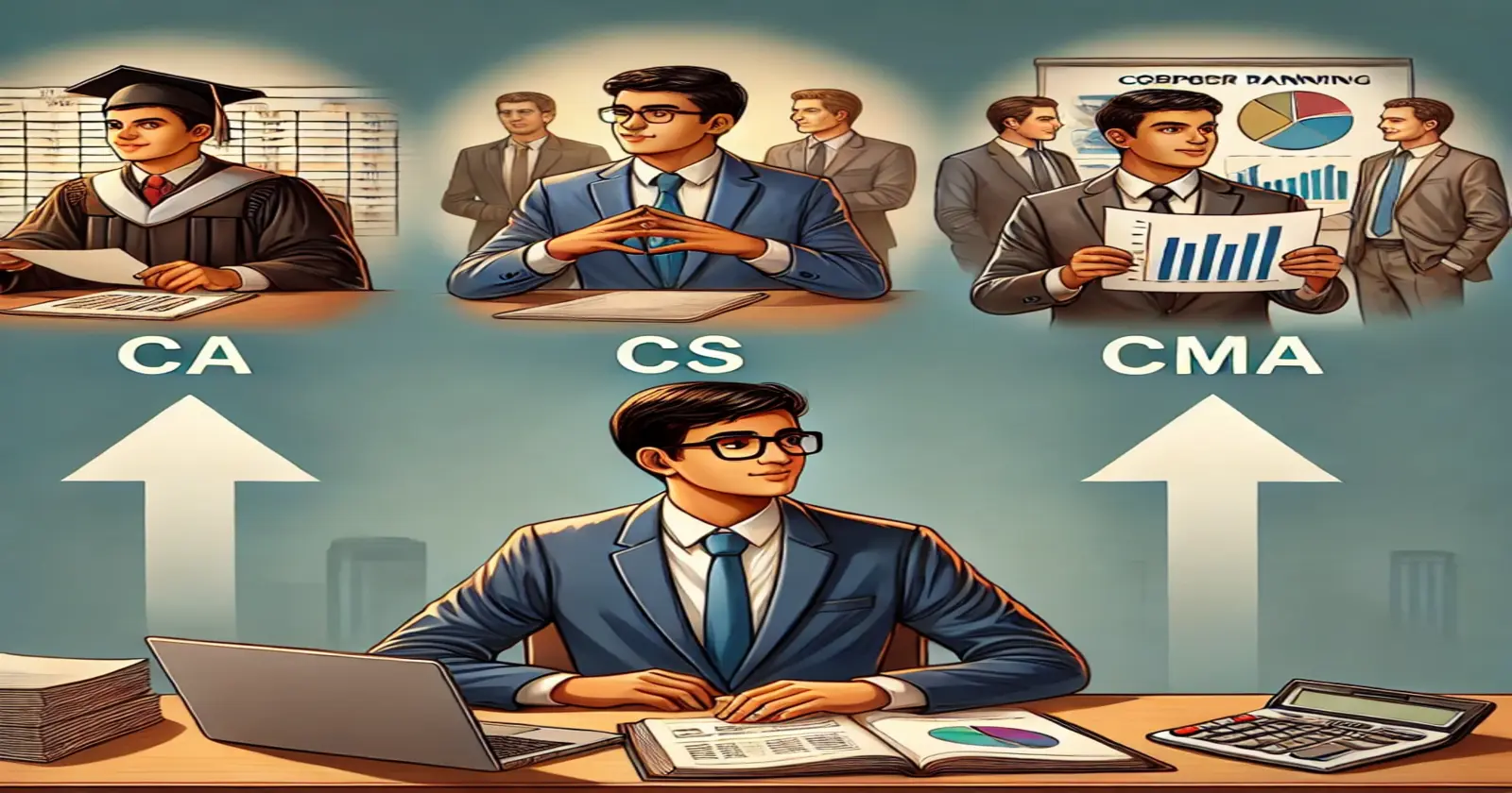 CA vs CS vs CMA: On the Basis of Course Structure, Difficulty & Job Profile